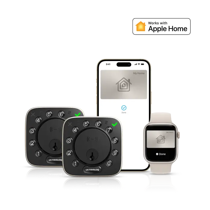 ULTRALOQ 2-Pack Bolt NFC Smart Deadbolt with Home Key Bundle – U-tec
